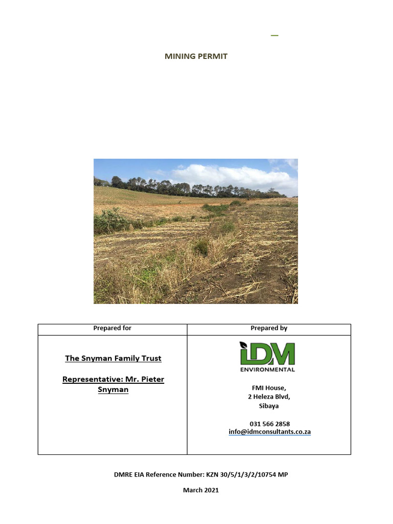 1 Basic Assessment Report | PDF | Environmental Impact Assessment ...