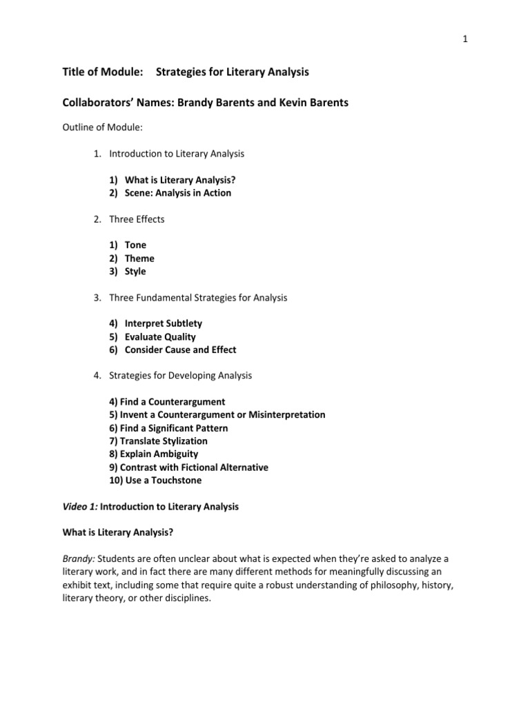 Literary Analysis Strategies Explained | PDF | Literary Criticism | Essays