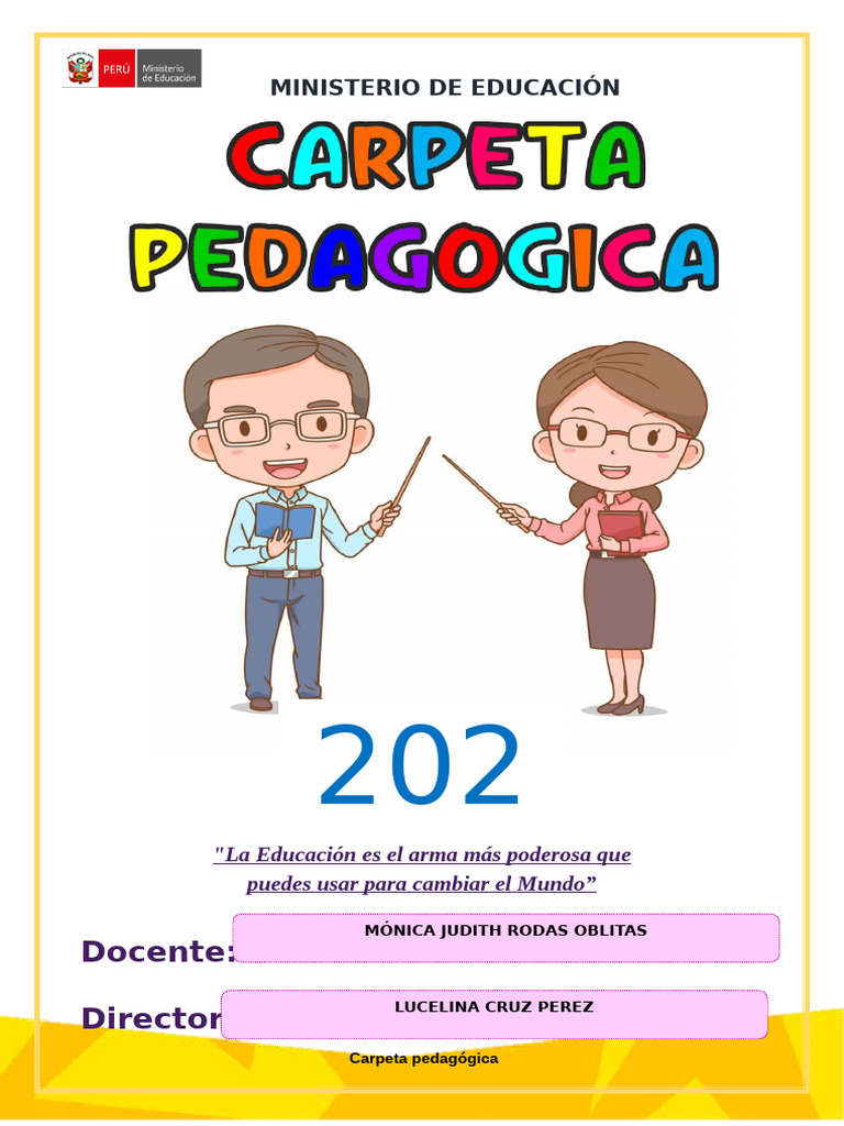 Carpeta Pedagógica 2024 | PDF | Maestros | Salón de clases