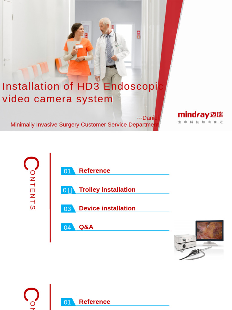 Installation of HD3 Endoscopic Video Camera System | PDF | Screw