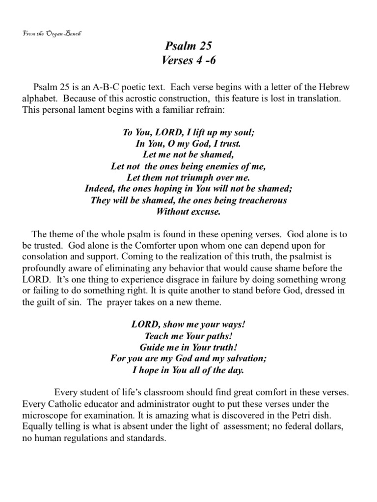 Psalm 25 1 22 12 PDF