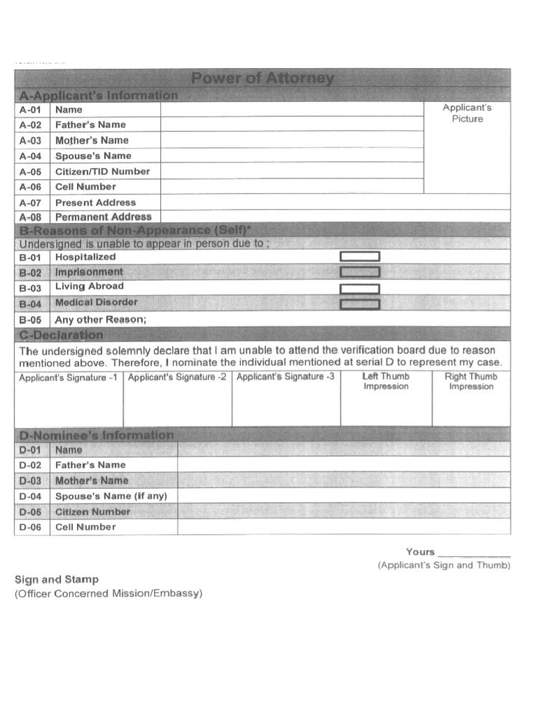 Power of Attorney 1 | PDF