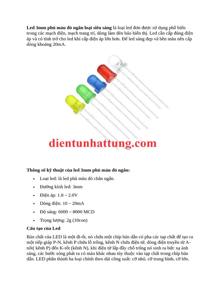 Led 3mm | PDF