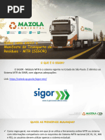 SIGOR Módulo MTR Guia Rápido | PDF | Desperdício | Fazer login