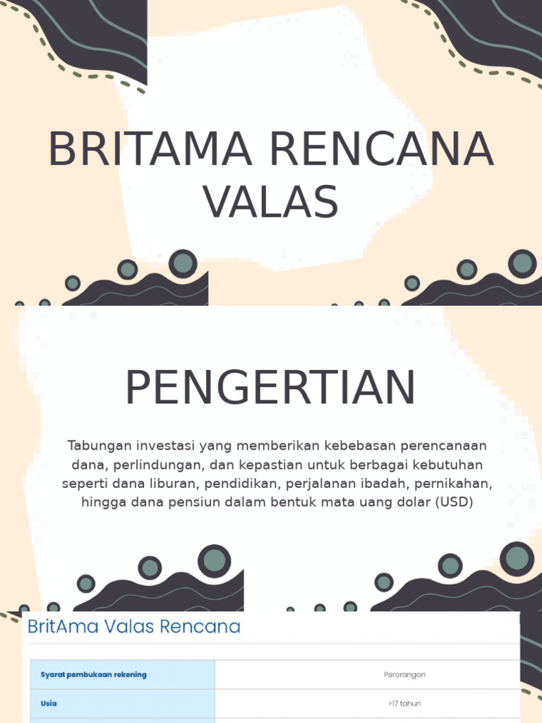 Britama Rencana Valas | PDF
