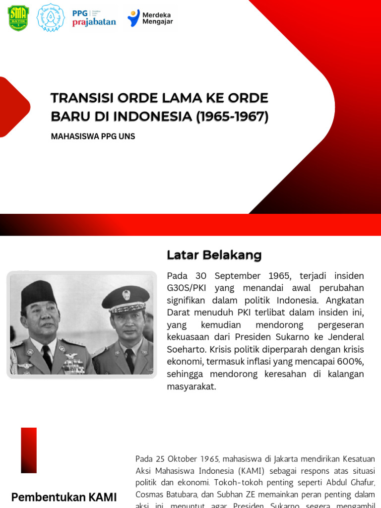 Transisi Orde Lama ke Orde Baru 1965-1967 | PDF