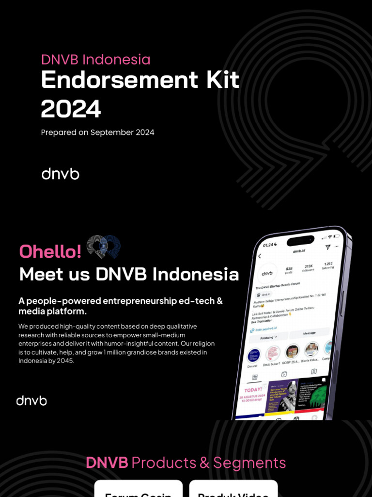 DNVB Endorsement Kit 2024 | PDF