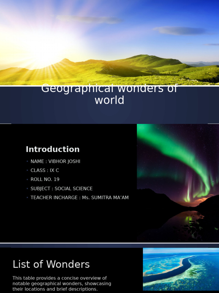 Geographical Wonders of World | PDF | Conservation Biology | Coral Reef Geographical Wonders of World | PDF | Conservation Biology | Coral Reef