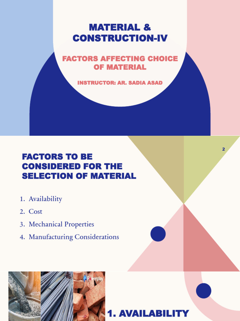 Lecture N1 (Factors Affecting Choice of Materials) | PDF | Hardness | Wear