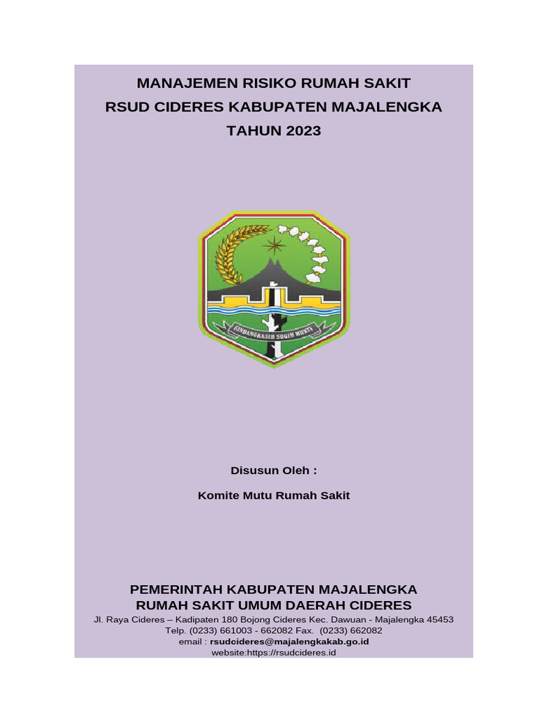 2023 Profil Risiko Rumah Sakit | PDF