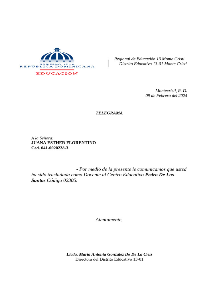 Telegrama | PDF