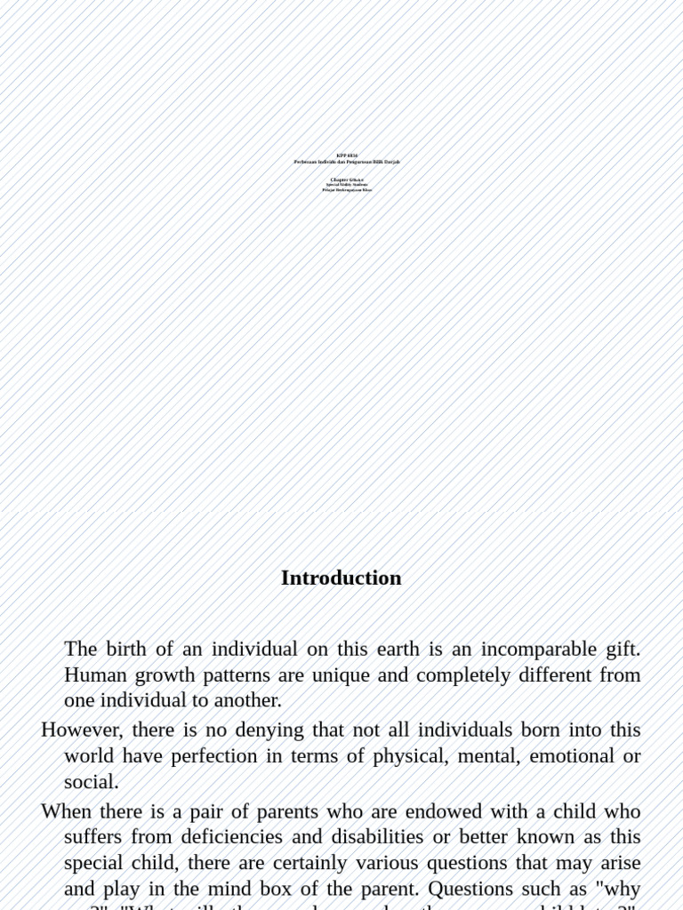Special Needs Education Overview | PDF | Dyslexia | Behavioural Sciences