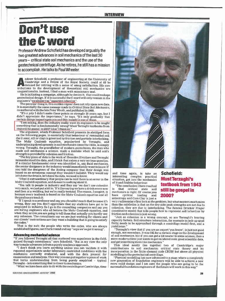 Don't Use The C Word by Professor Andrew Schofield | PDF
