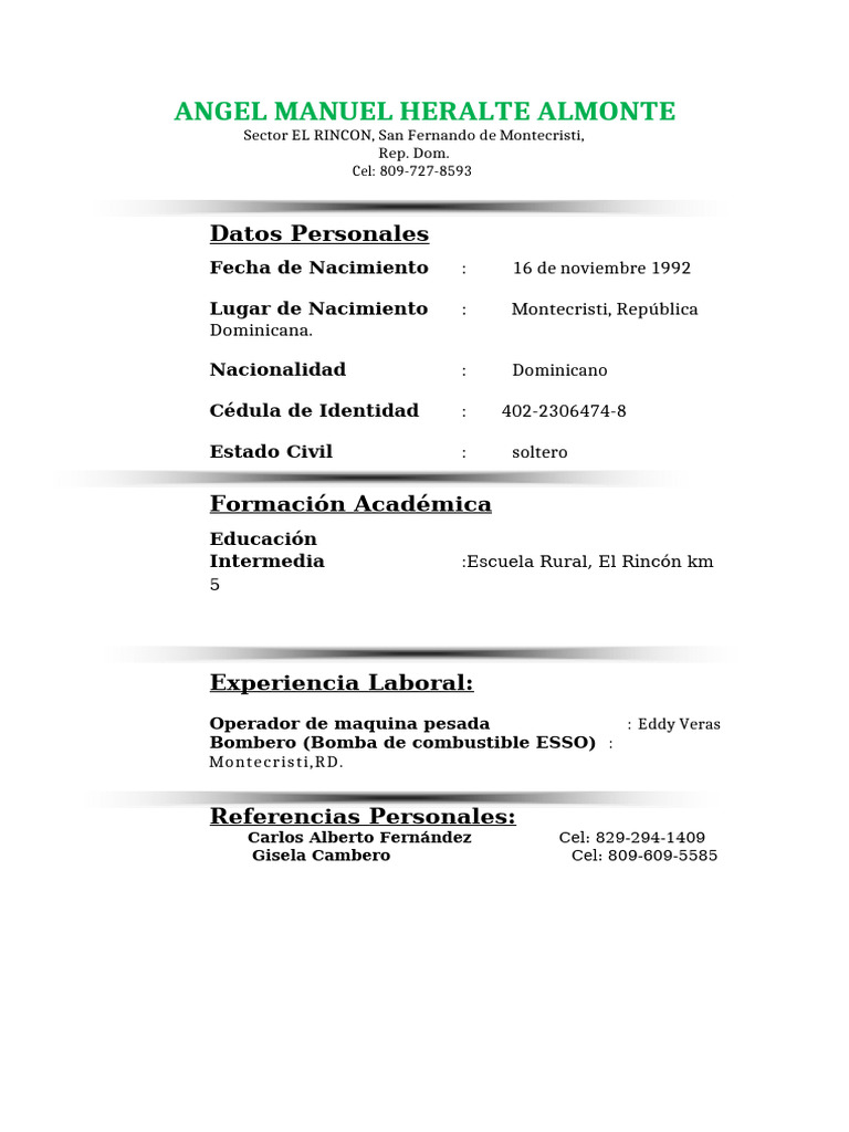 Angel Manuel Heralte Almonte | PDF