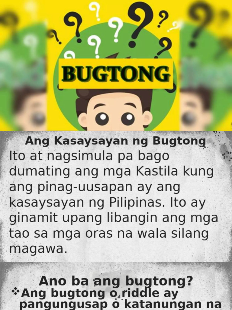 Aralin 3 Bugtong | PDF