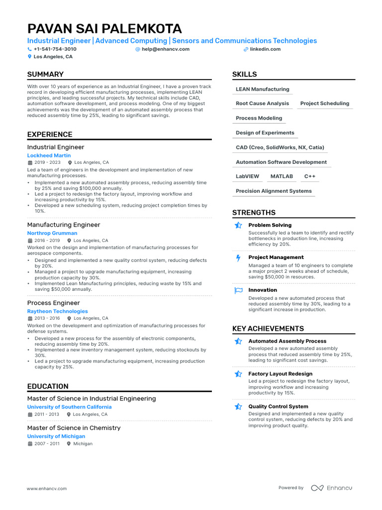 Pavan Kota: Industrial Engineering Expert | PDF | Lean Manufacturing | Engineering