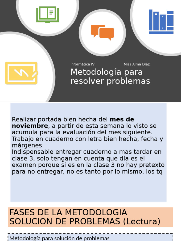 Metodología para Resolver Problemas | PDF | Planificación