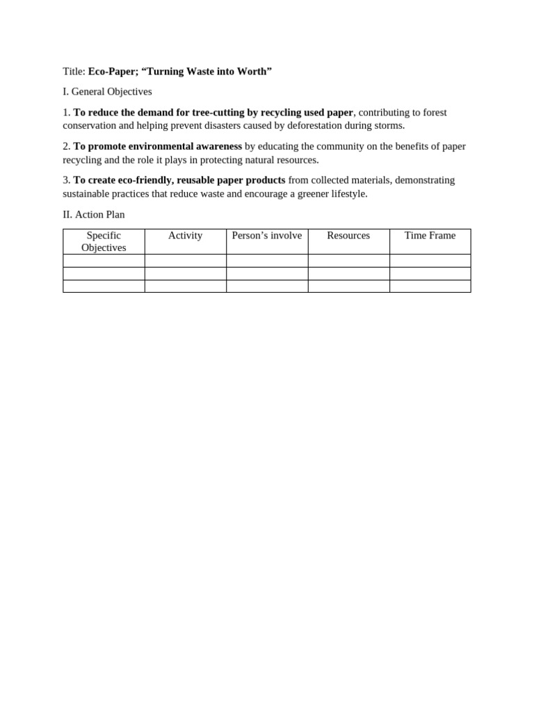 Educ 6- Action Plan | PDF