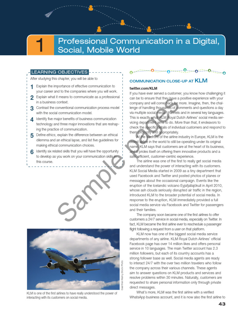 Sample Pages: Professional Communication in A Digital, Social, Mobile ...