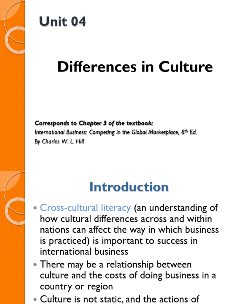 Unit04 Cultural Differences | PDF | Social Stratification | Social ...