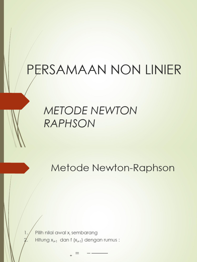 Modul Metode Newton Raphson | PDF