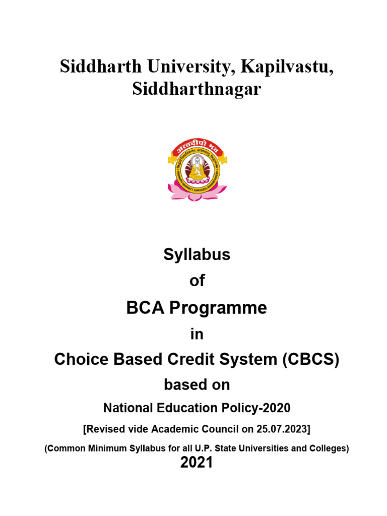 BCA 5th Semester Syllabus - Siddharth University | PDF | Databases ...