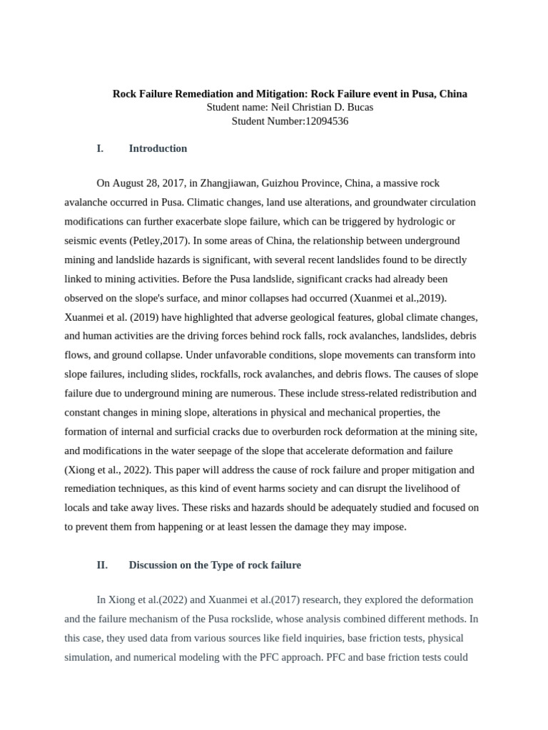 Rock Failure Remediation and Mitigation | PDF | Landslide | Fracture