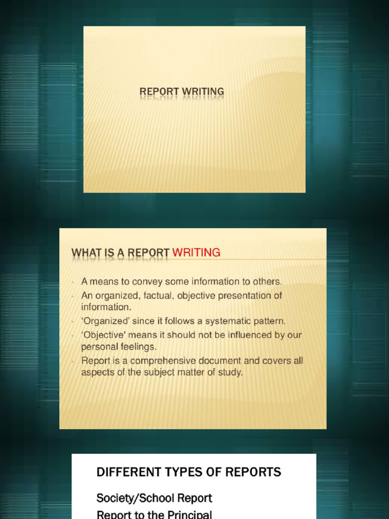 Report-Writing-2 Ah | PDF