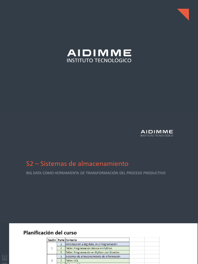 S2 SistemasDeAlmacenamiento | PDF | Big Data | Bases de datos