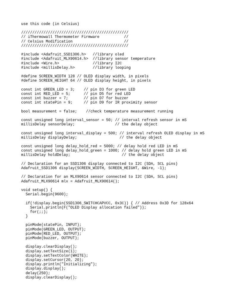 Use This Code (In Celsius) | PDF | Computer Engineering | Computer ...