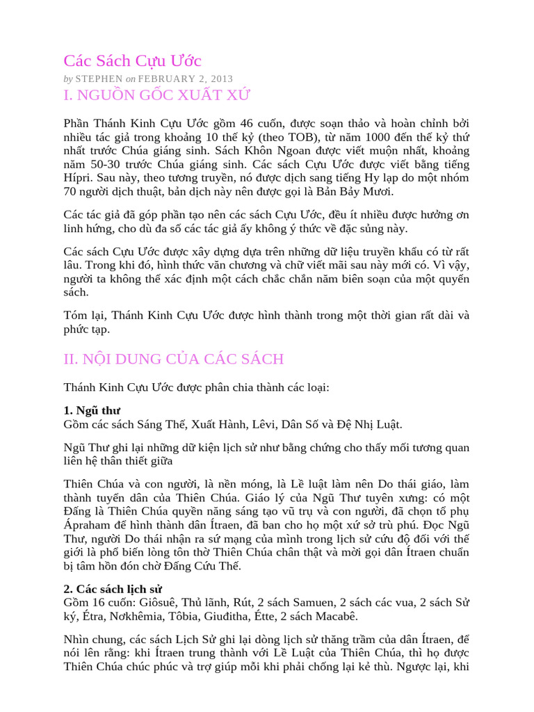 Cac Sach Cuu Uoc Va Tan Uoc | PDF