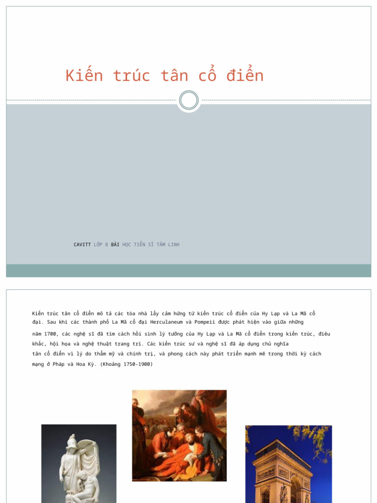 Revised Oct2015 Neoclassical Architecture Presentation | PDF