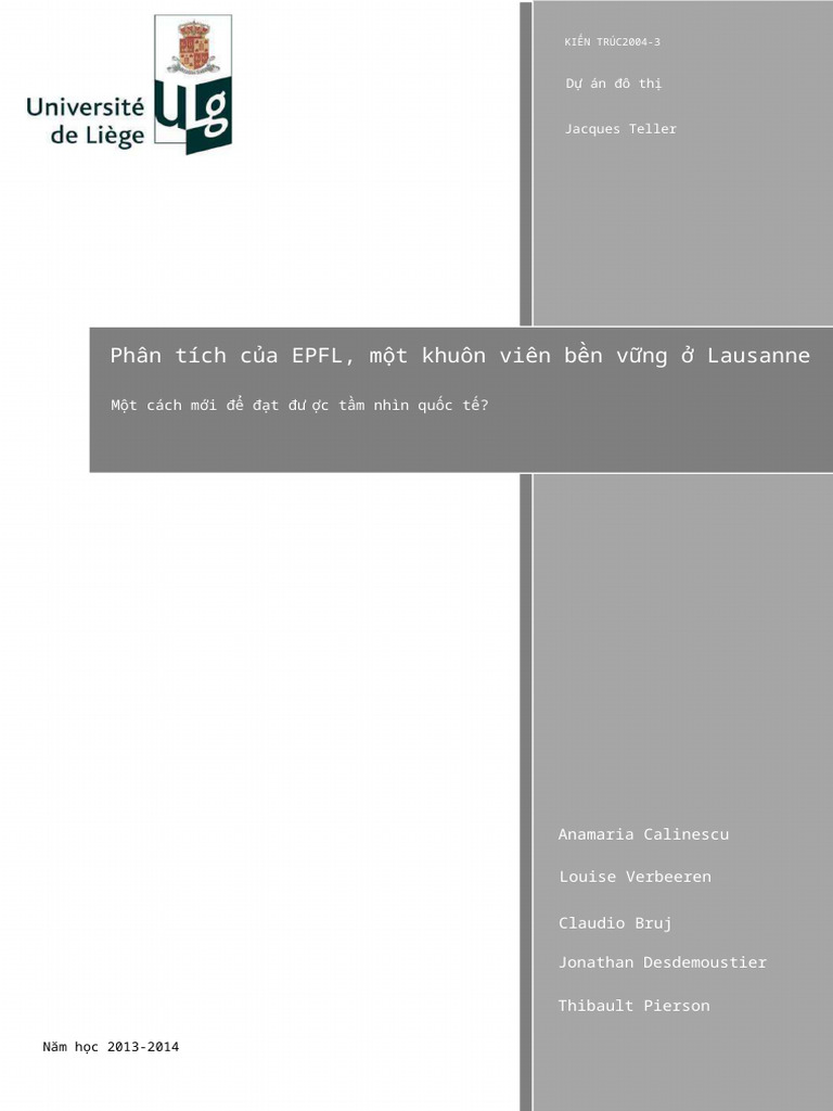 Rapport Et Epfl | PDF