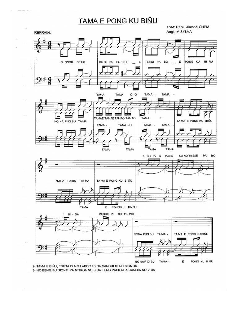 Tama e Pong Ku Biñu | PDF