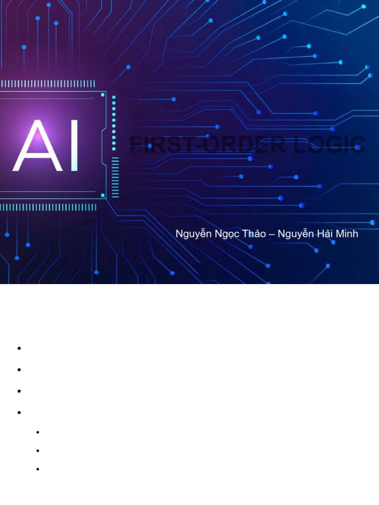 2025 Lecture05 P2 FOL BasedLogicalAgents | PDF | Interpretation (Logic) | Logic