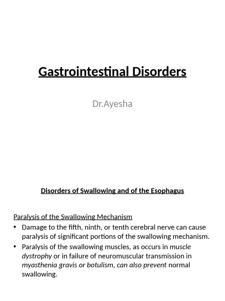 Overview of Gastrointestinal Disorders | PDF | Gastrointestinal Tract ...