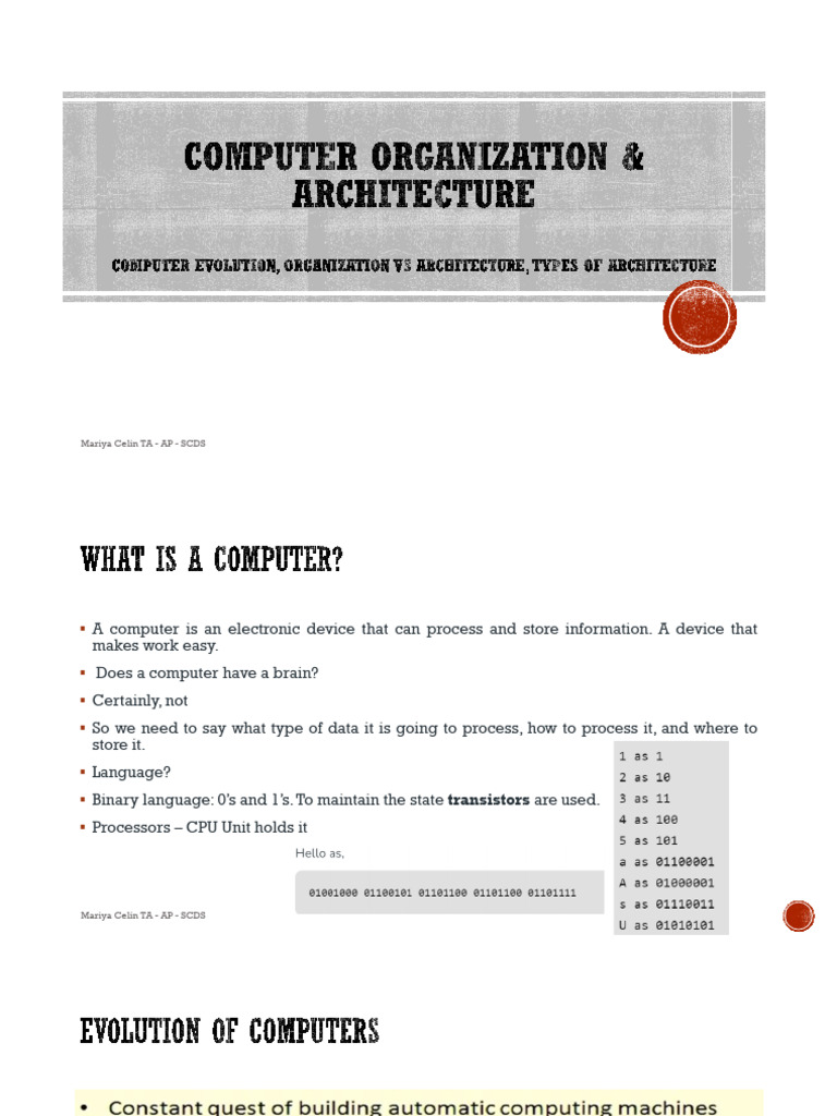 COA-1-types of Architecture | PDF | Central Processing Unit | Software
