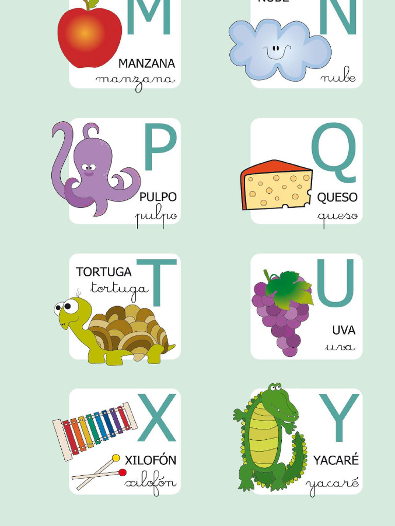 Abecedario Color Parte3 | PDF