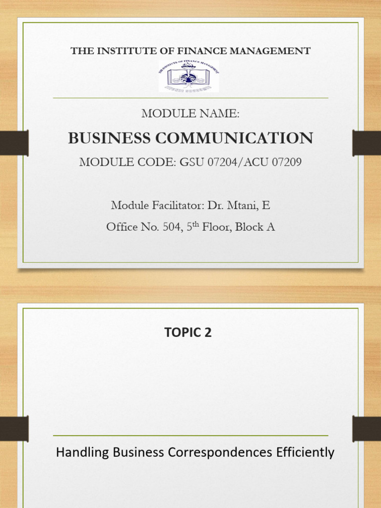 Business Communication Part Vii | PDF | Proofreading | Human Communication