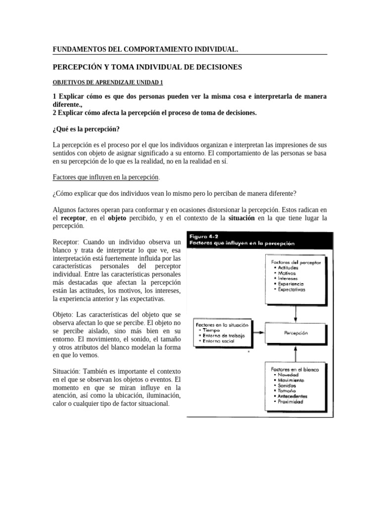 Percepción | PDF | Percepción | Comportamiento