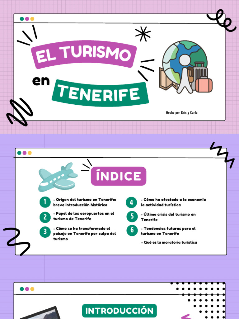 El Turismo Tenerife: Hecho Por Eric y Carla | PDF | Turismo | Hotel