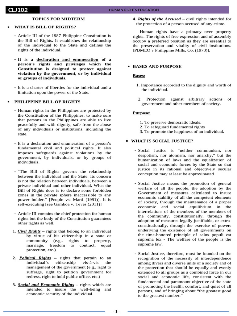 Human Rights Education | PDF | Due Process | Due Process Clause