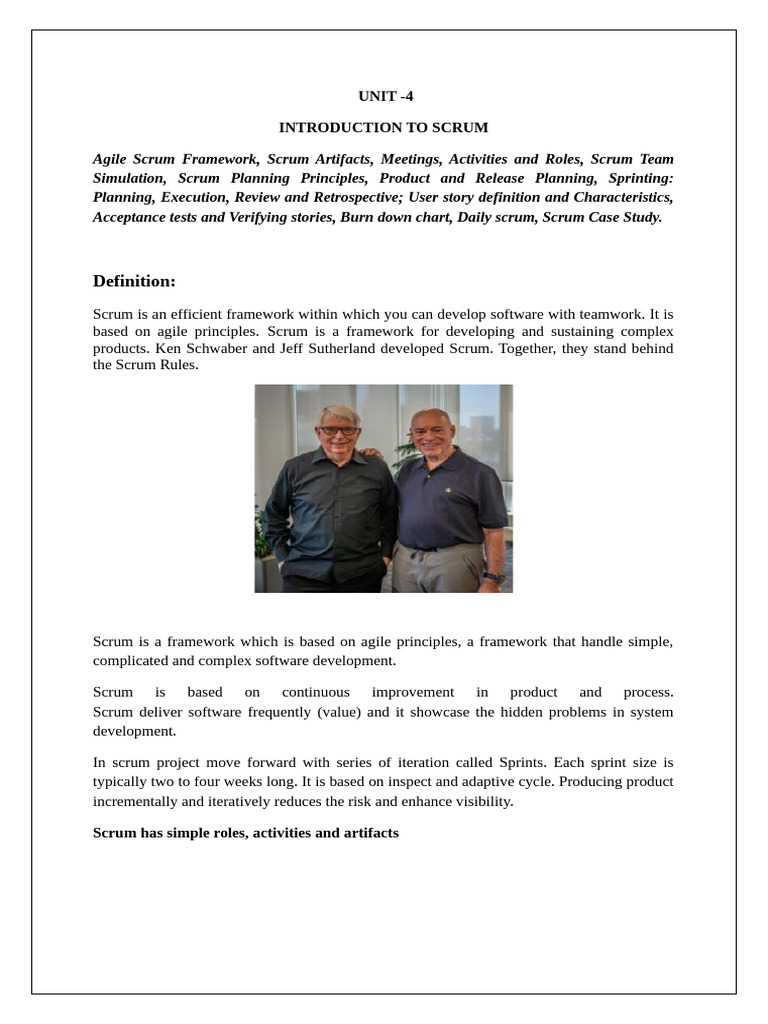 Ase-Unit 4 | PDF | Scrum (Software Development) | Agile Software Development
