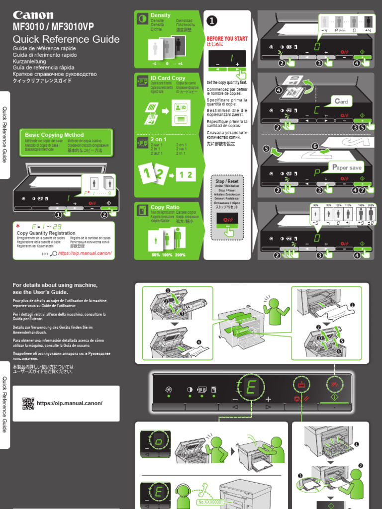MF3010 QRG Multi 1 | PDF