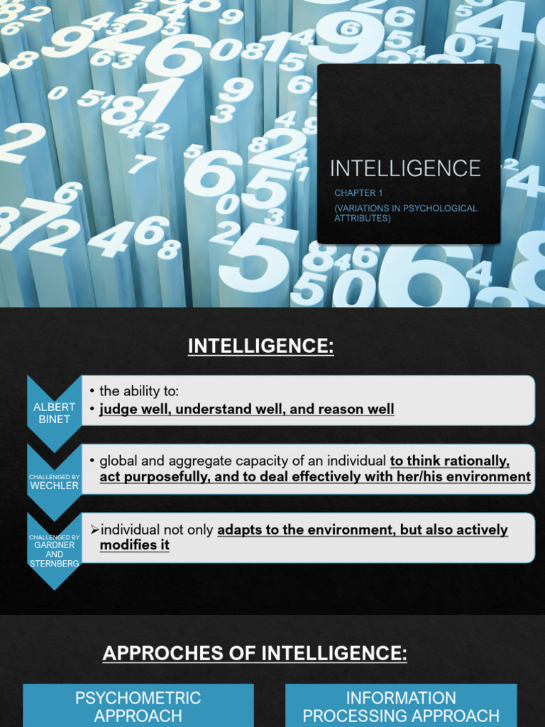 Intelligence (Chapter 1) | PDF | Intelligence | Intelligence Quotient
