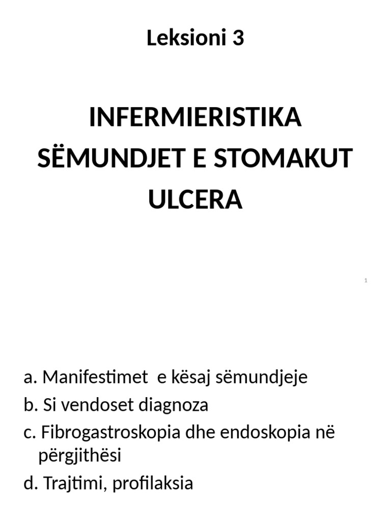 Ulcera Stomakut | PDF