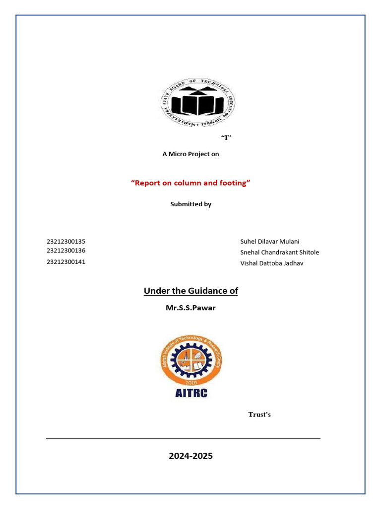 Column and Footing Design Report | PDF | Strength Of Materials | Beam ...