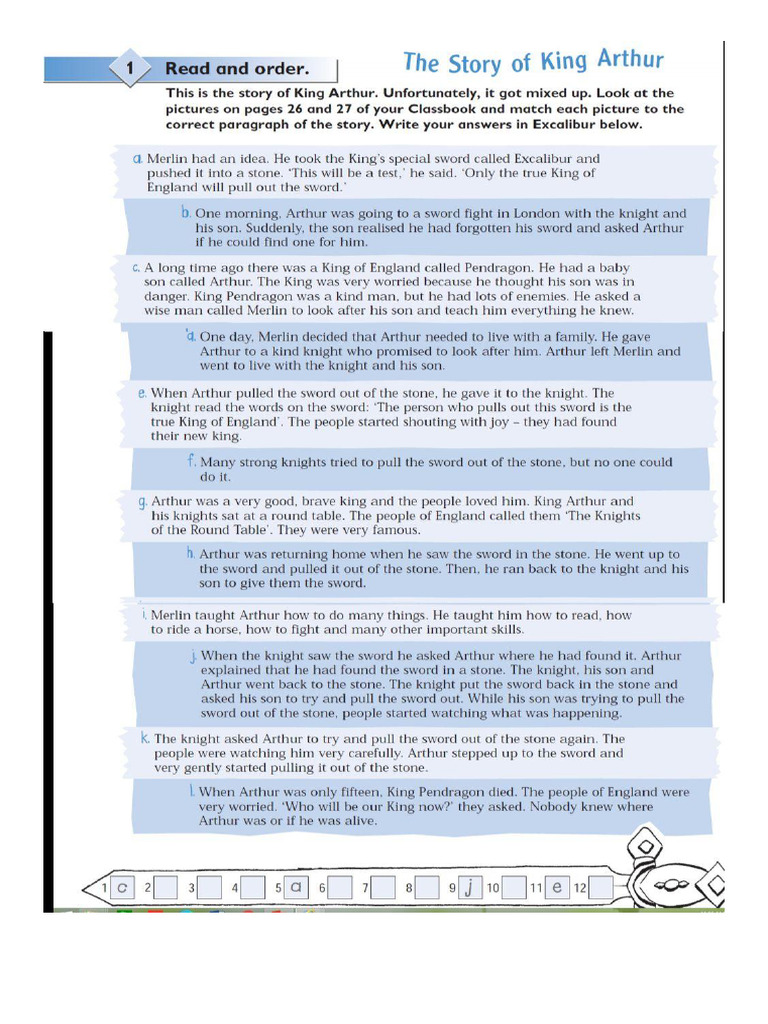 King Arthur-Story Order | PDF