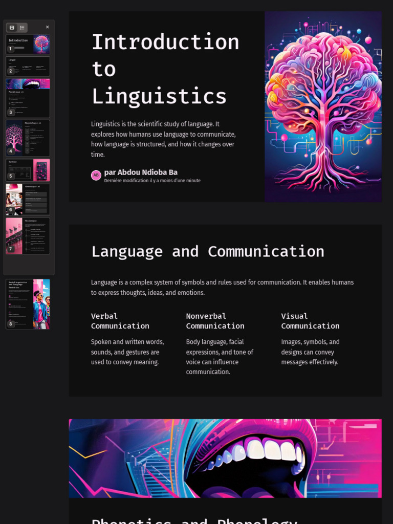 Overview of Linguistics and Communication | PDF | Semantics | Word