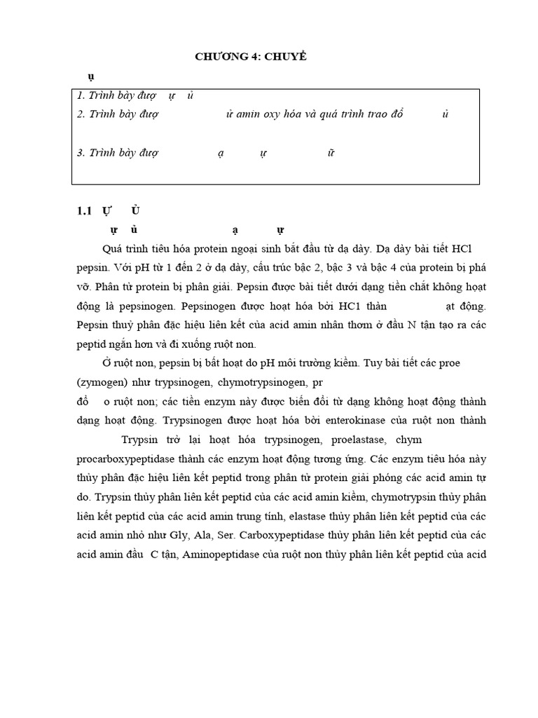 4. CHUYỂN HÓA PROTID | PDF